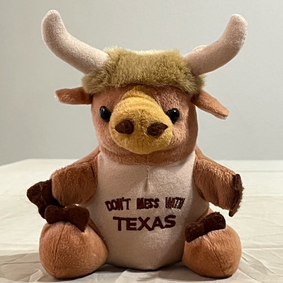 Toys | Vintage Texas Longhorn Bull Steer Plush Animal Souvenir Dont ...